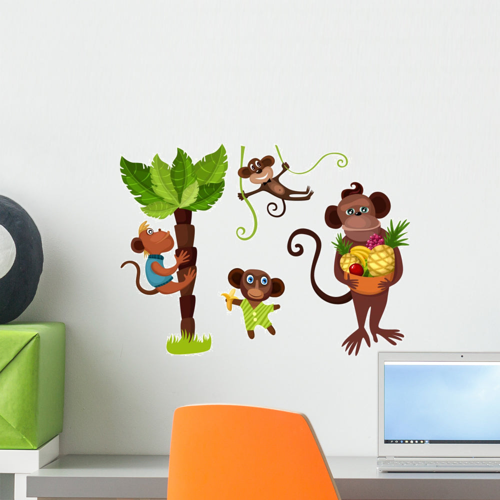 Funky Monkey Wall Stickers – Wallmonkeys