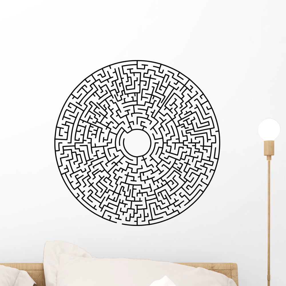 Circular Maze Wall Decal – Wallmonkeys