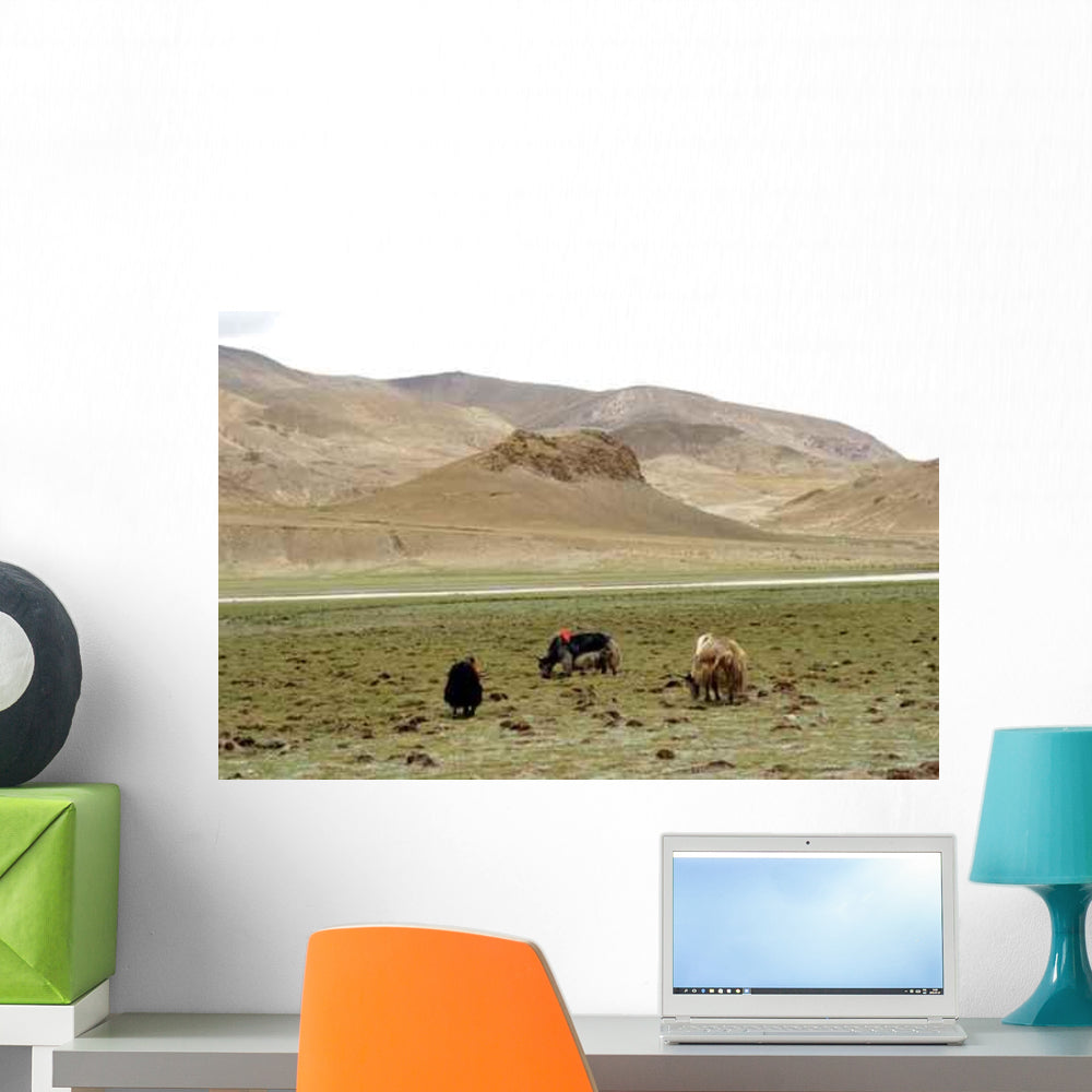 Les Montagnes Du Tibet Wall Decal - WallMonkeys.com – Wallmonkeys
