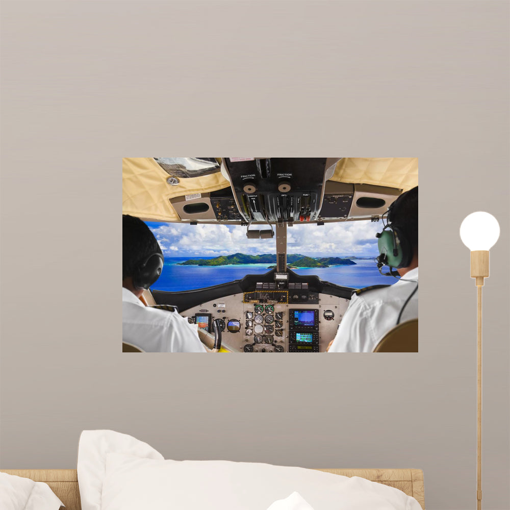 Pilots Plane Cockpit and Wall Mural – Wallmonkeys