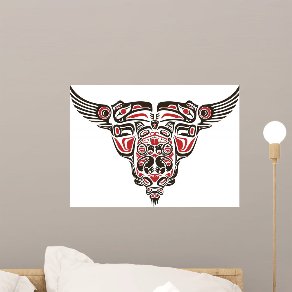Haida Style Tattoo Design Wall Decal – Wallmonkeys