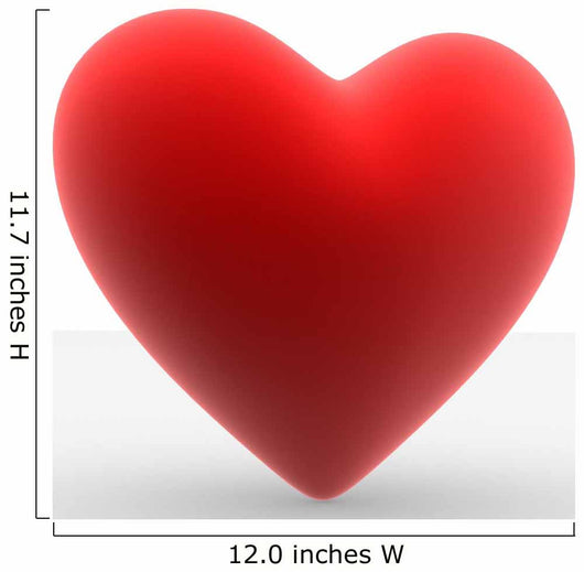 Grosses Rotes Herz Wall Decal - WallMonkeys.com – Wallmonkeys