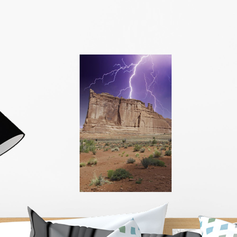 Storm over Monument Valley Wall Decal - WallMonkeys.com – Wallmonkeys