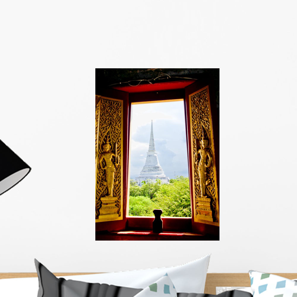 Looking through Window Wall Decal - WallMonkeys.com – Wallmonkeys