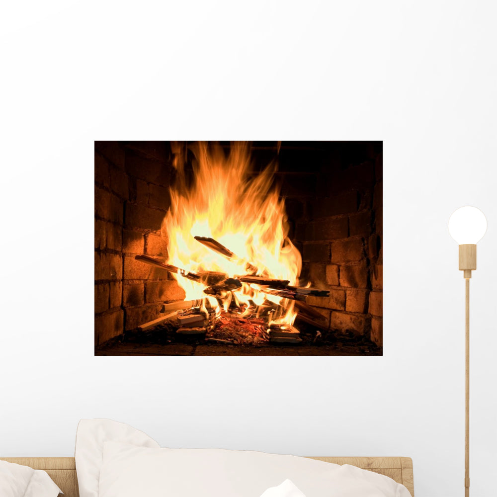 Fire Fireplace Wall Mural – Wallmonkeys
