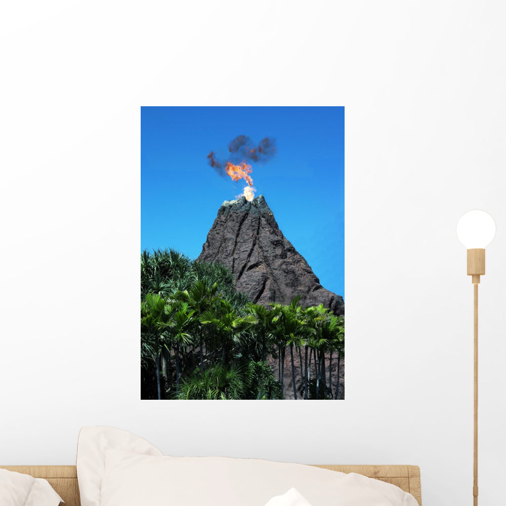 Volcano Wall Mural – Wallmonkeys