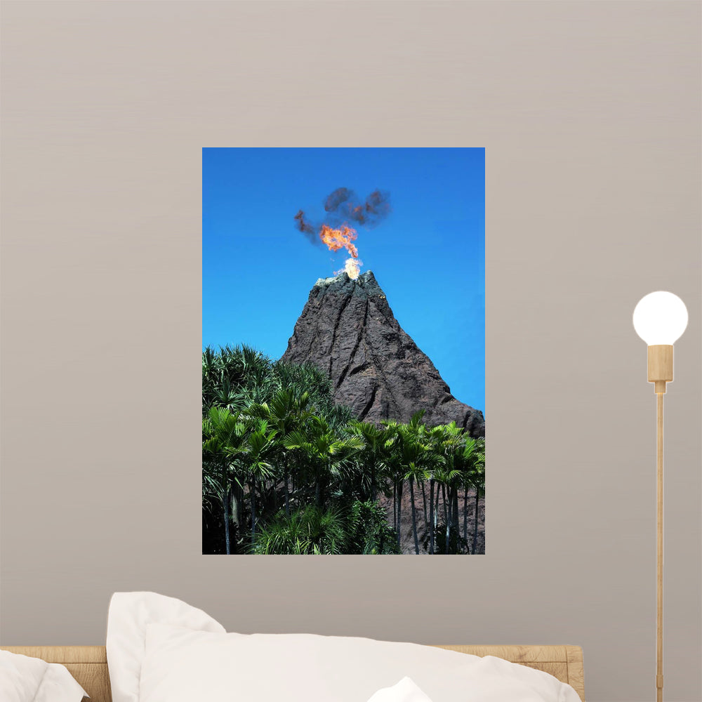 Volcano Wall Decal - WallMonkeys.com – Wallmonkeys