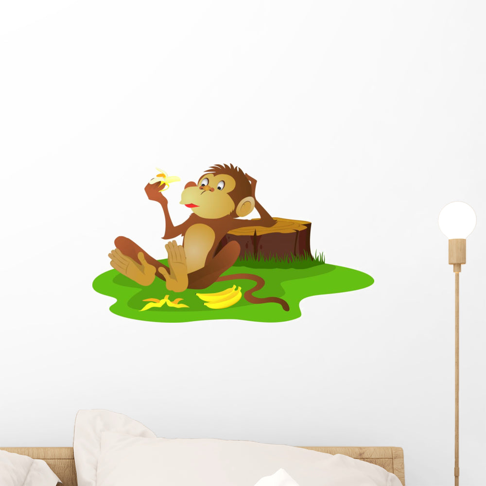 Monkey Cartoon Wall Decal – Wallmonkeys