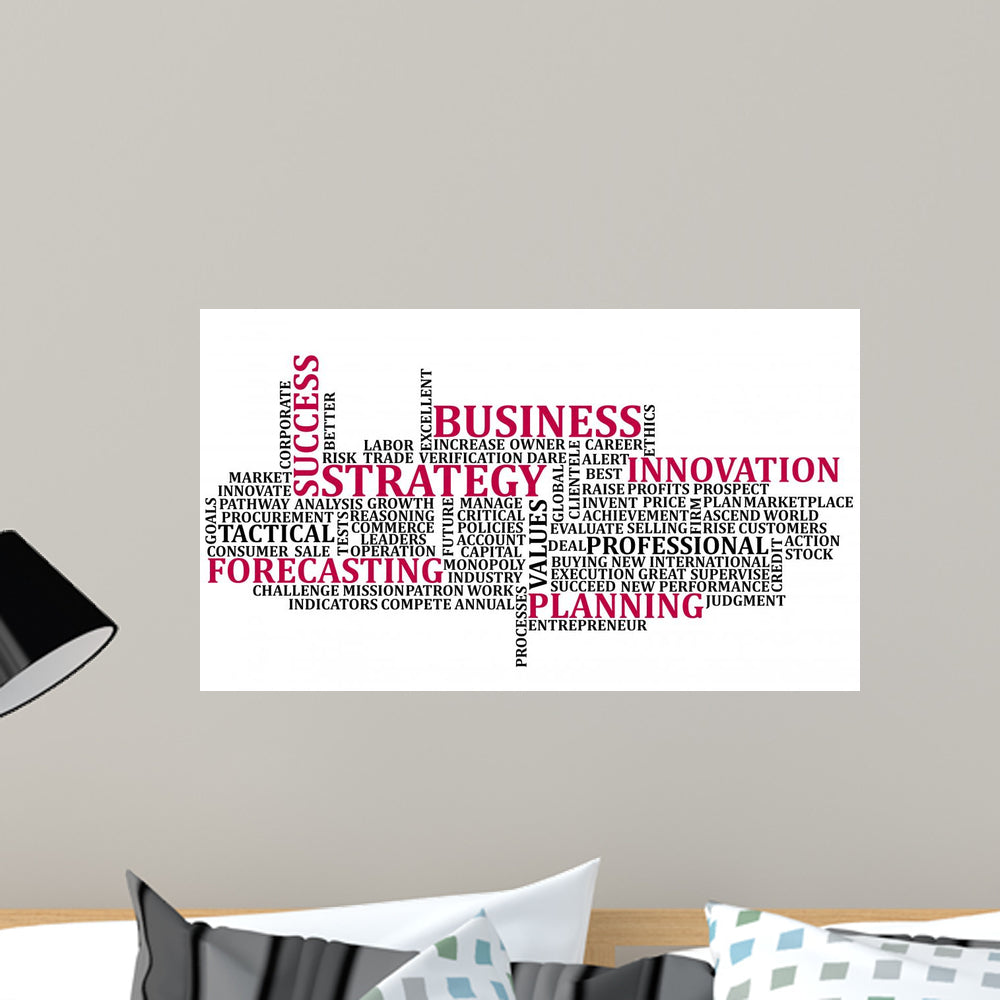 Business Words Collage Wall Decal – Wallmonkeys