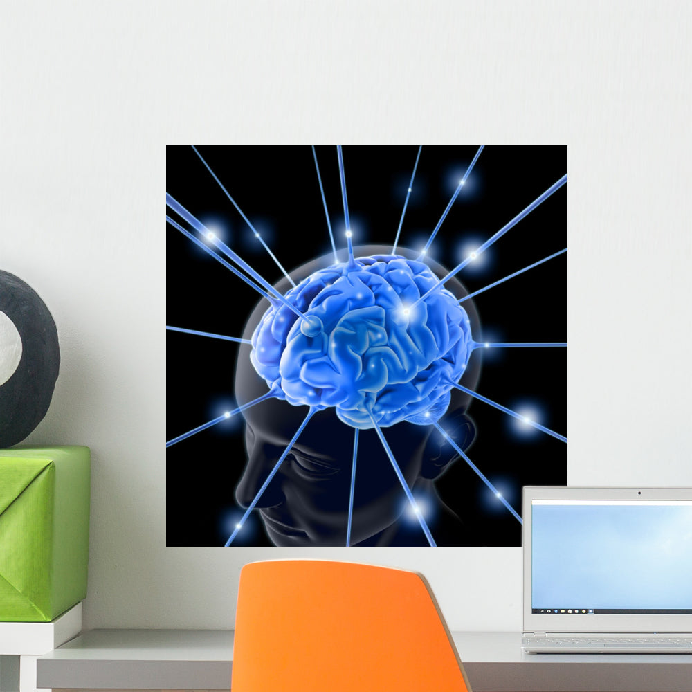 Brain Wall Mural – Wallmonkeys