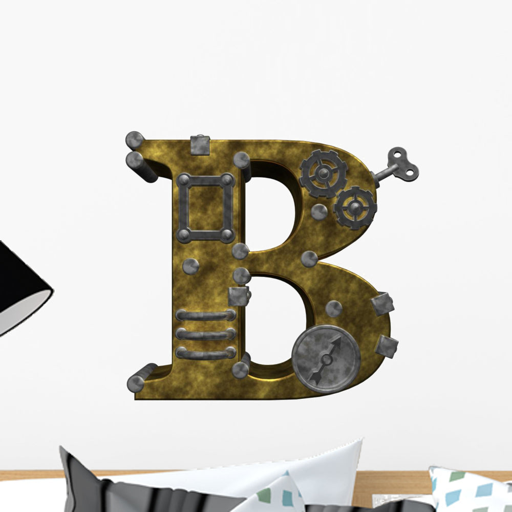 Steampunk Letter B Wall Decal – Wallmonkeys