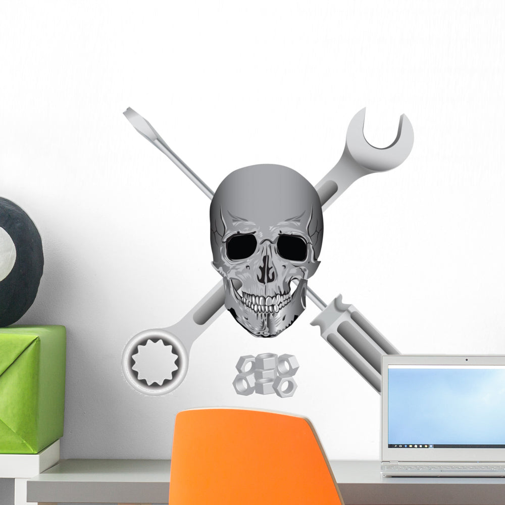 Bad Mechanic Symbol Wall Decal – Wallmonkeys