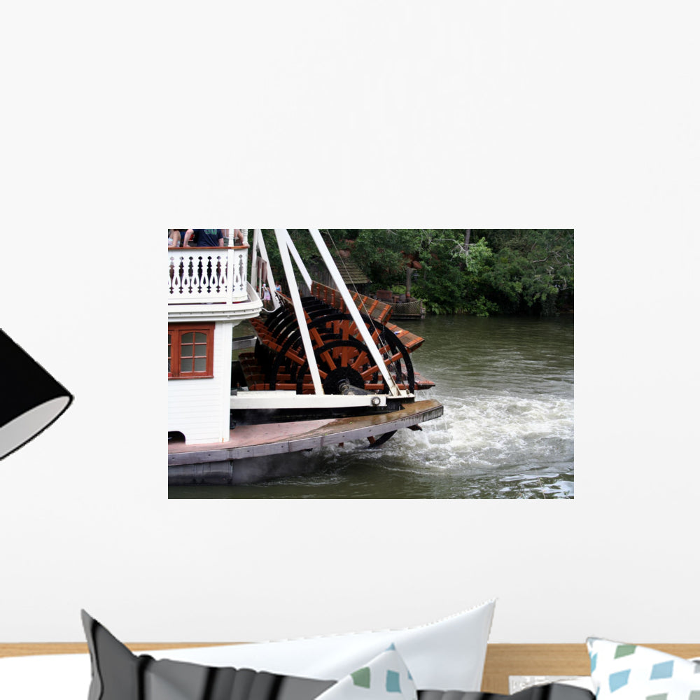 Riverboat Wall Mural – Wallmonkeys