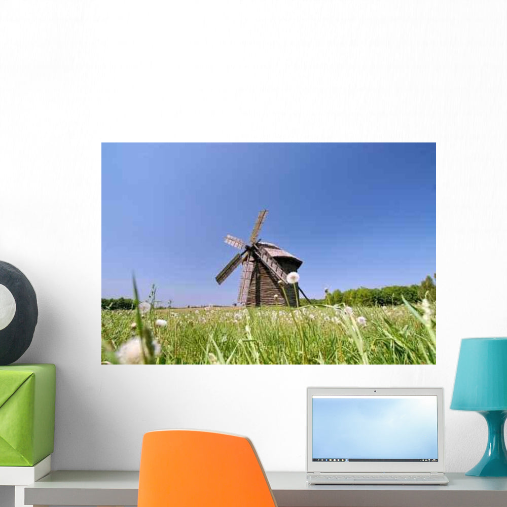 Windmill Wall Decal - WallMonkeys.com – Wallmonkeys