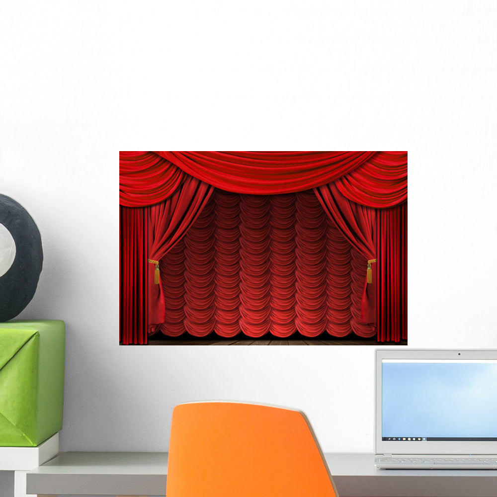 Old Fashioned Theater Stage Wall Decal - WallMonkeys.com – Wallmonkeys
