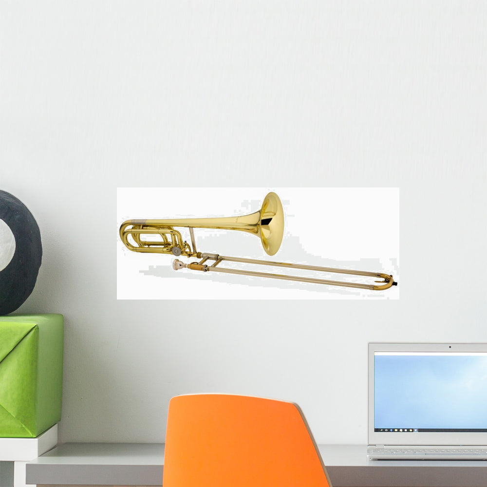 Trombone Wall Decal - WallMonkeys.com – Wallmonkeys