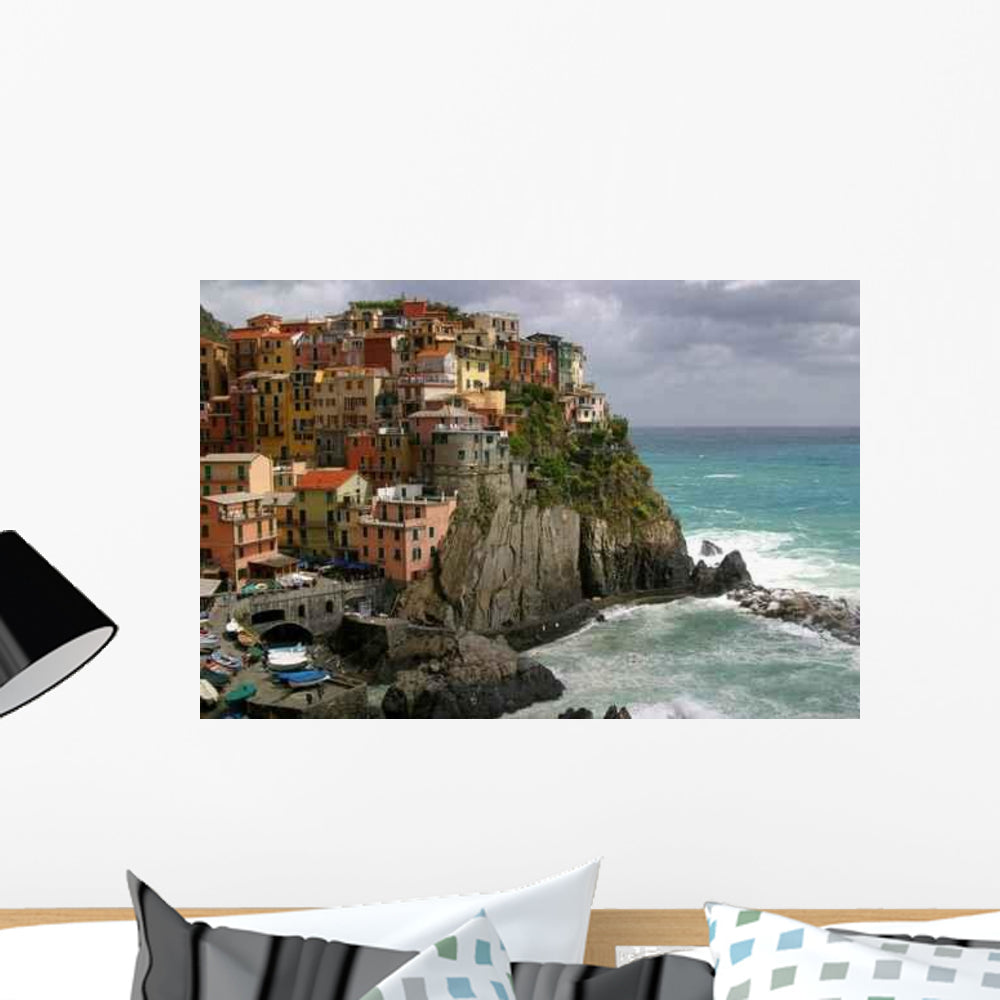 Manarola Italy Cliffside Wall Decal - WallMonkeys.com – Wallmonkeys