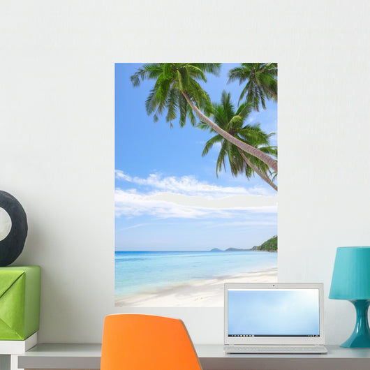 Tropical Beach Wall Decal - WallMonkeys.com – Wallmonkeys
