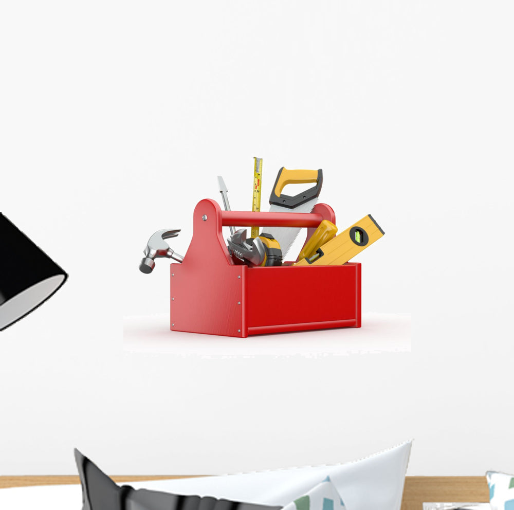 Toolbox With Tools Screwdriver Wall Decal - WallMonkeys.com – Wallmonkeys