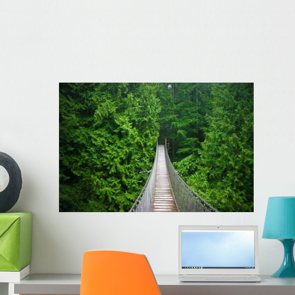 Suspension Bridge Wall Decal - WallMonkeys.com – Wallmonkeys