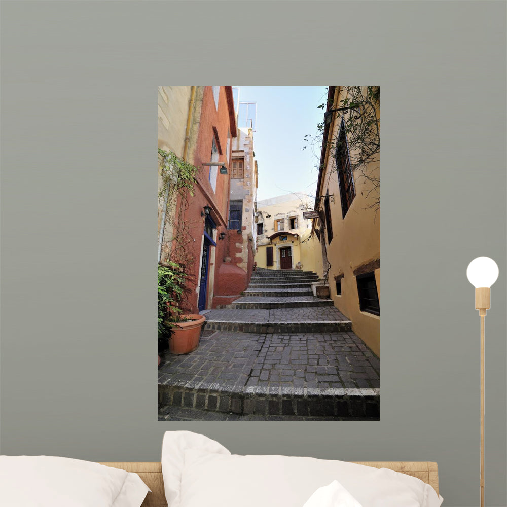 Narrow Aisle Chania Crete Wall Decal - WallMonkeys.com – Wallmonkeys