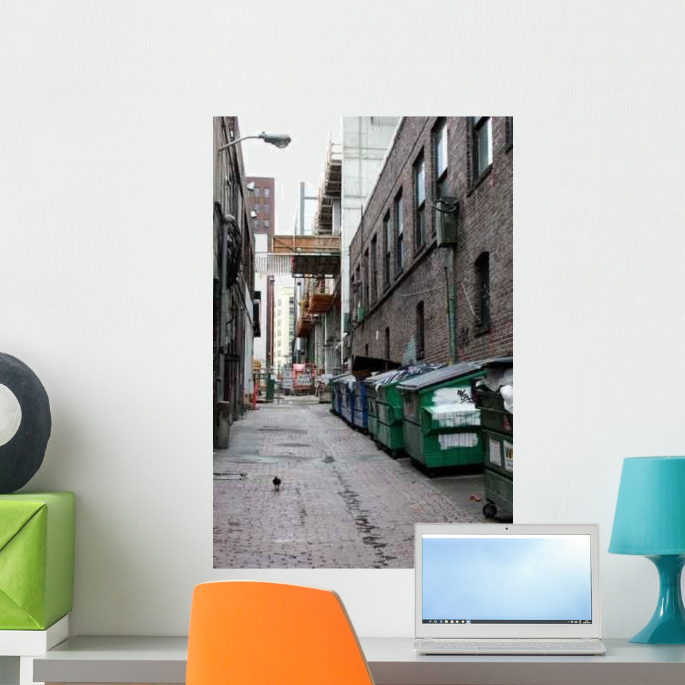 Back Alley Wall Decal - WallMonkeys.com – Wallmonkeys