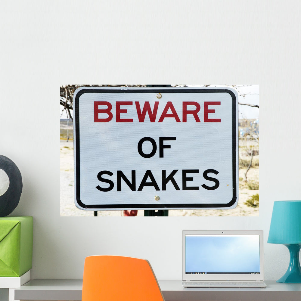 Beware Snakes Wall Decal - WallMonkeys.com – Wallmonkeys