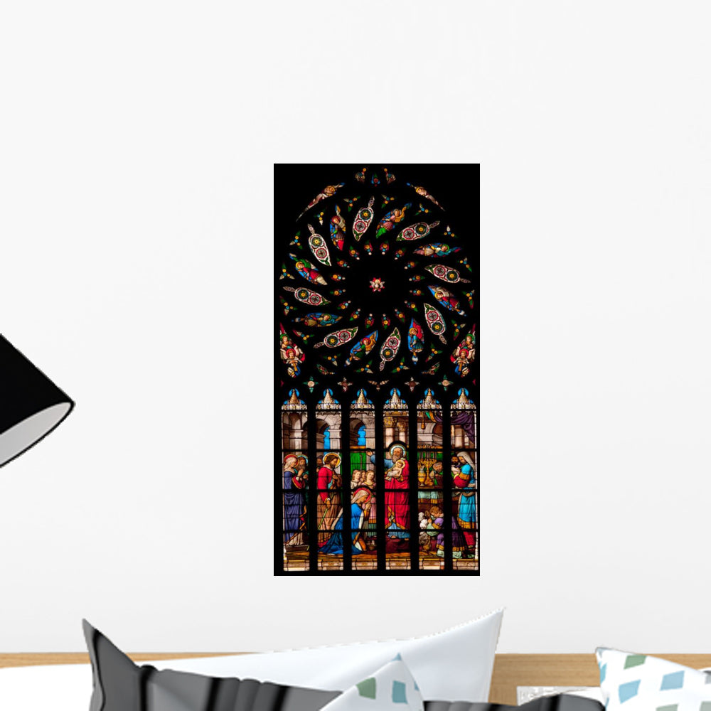 St. Malo Church Medieval Vitrage 3 Wall Decal - WallMonkeys.com ...