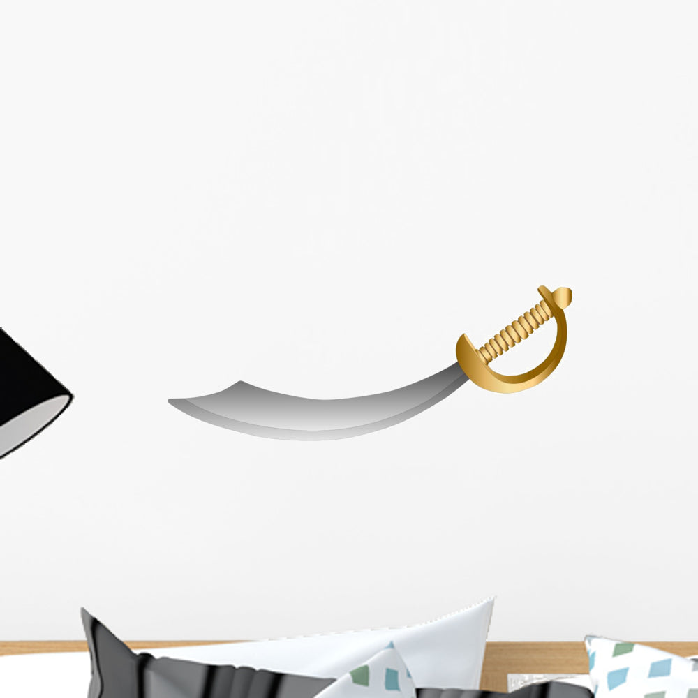 Vector Cutlass Sword Wall Decal - WallMonkeys.com – Wallmonkeys