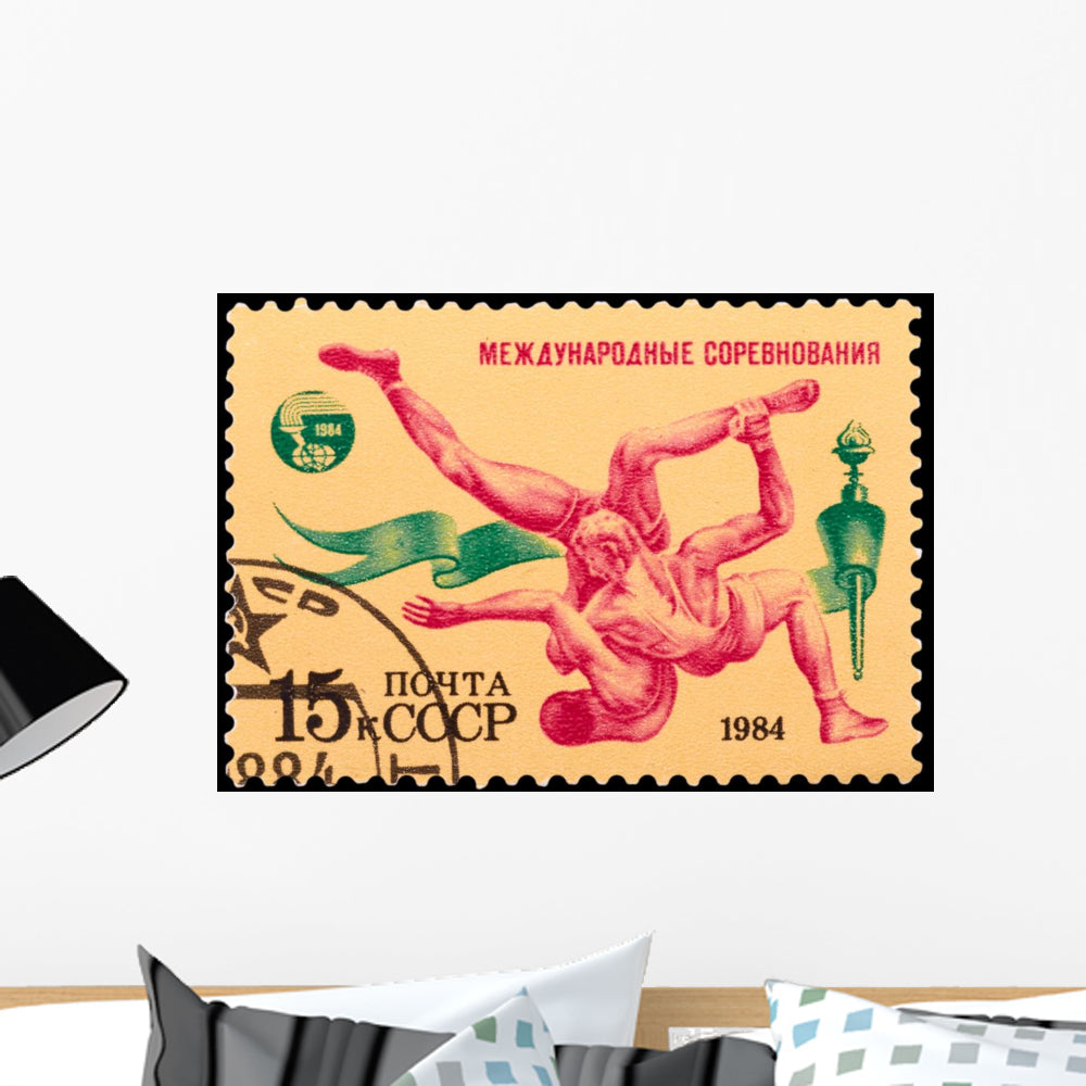 Postage Stamp Wall Decal - WallMonkeys.com – Wallmonkeys