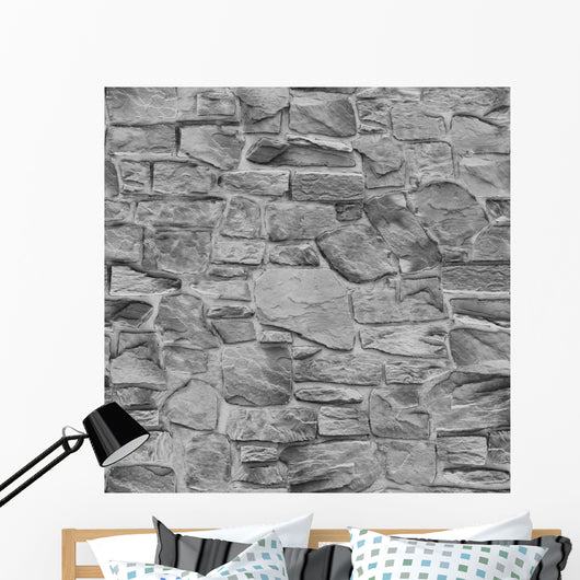 Seamless Stone Wall Decal - WallMonkeys.com – Wallmonkeys