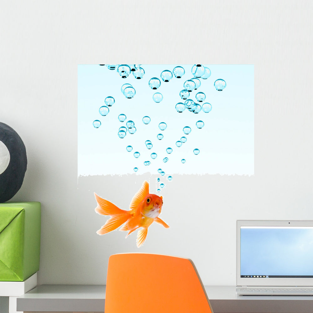 High Resolution Image Goldfish Wall Decal - WallMonkeys.com – Wallmonkeys