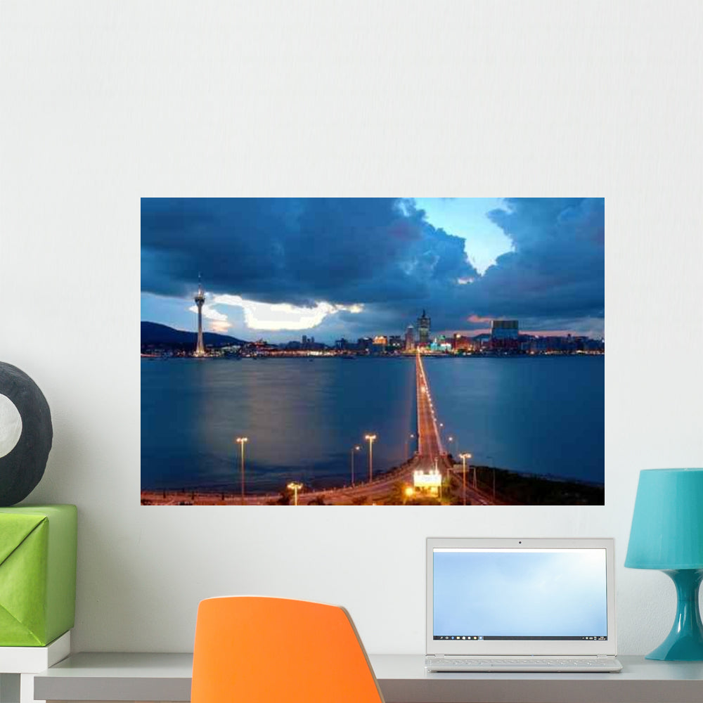 Macau City Wall Decal - WallMonkeys.com – Wallmonkeys