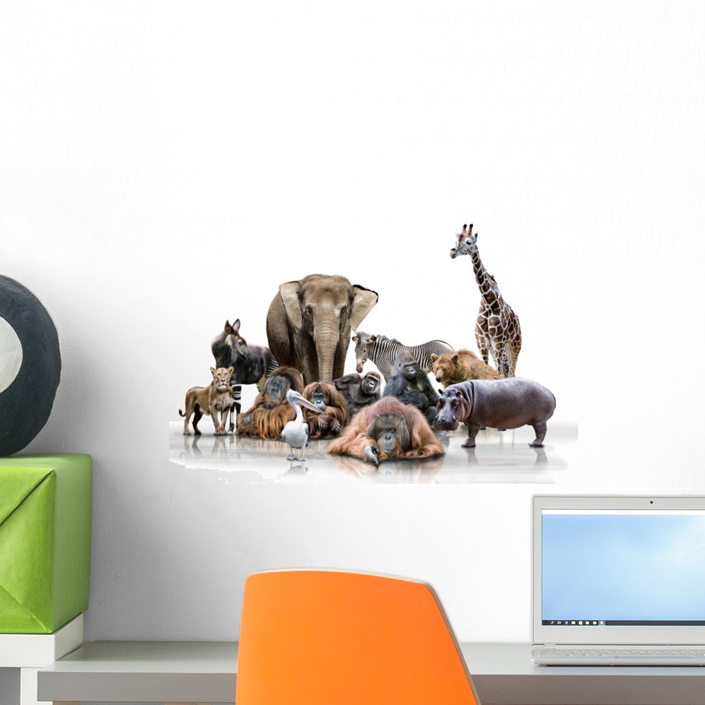 Wild Animals Wall Mural – Wallmonkeys