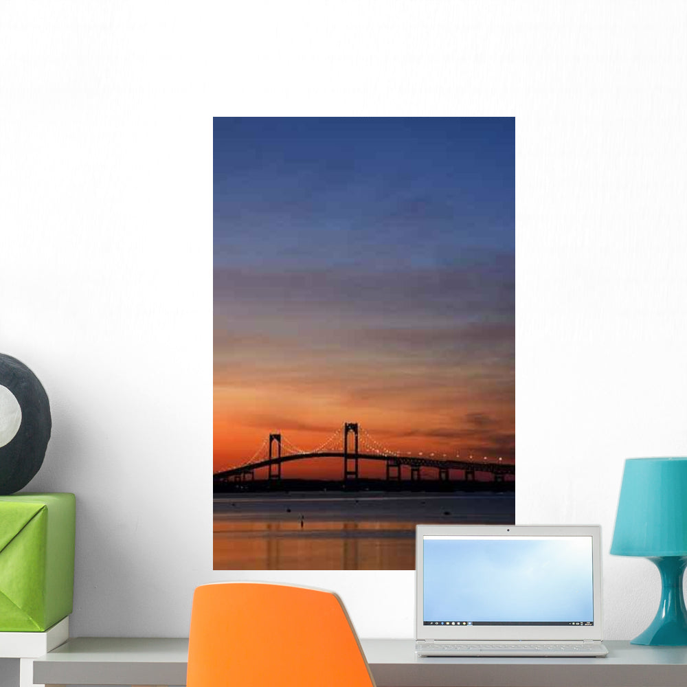 Newport Bridge Wall Decal - WallMonkeys.com – Wallmonkeys