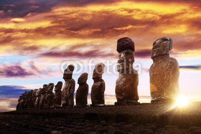 Standing Moai Easter Island Wall Mural – Wallmonkeys
