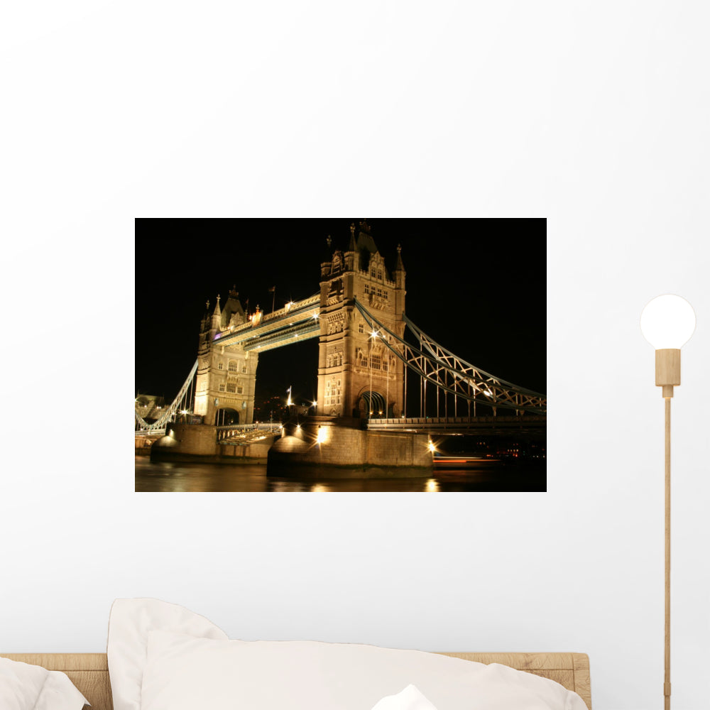 Dark Nigth Tower Bridge Wall Mural – Wallmonkeys