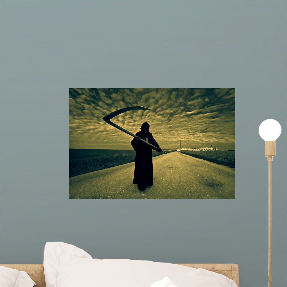 Grim Reaper Road Wall Mural – Wallmonkeys