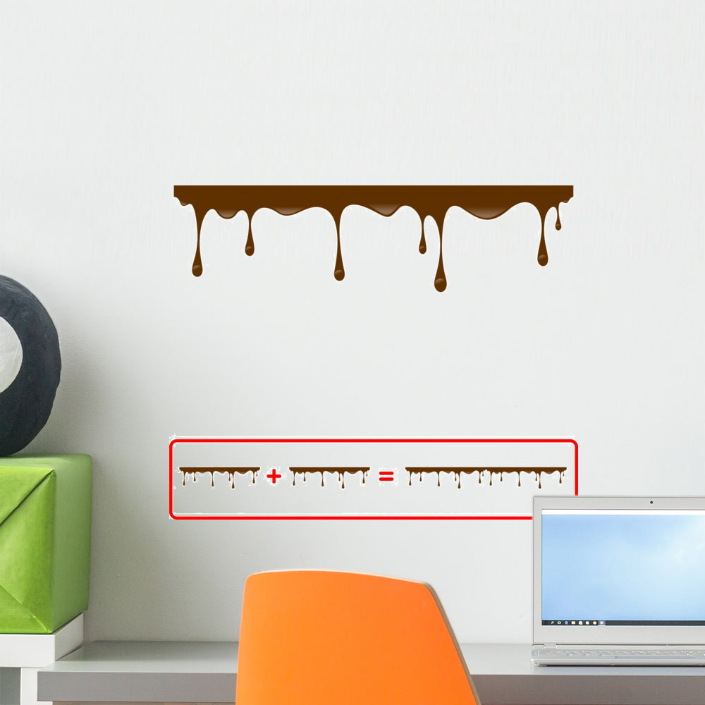 Chocolate Seamless Drips Wall Decal - WallMonkeys.com – Wallmonkeys