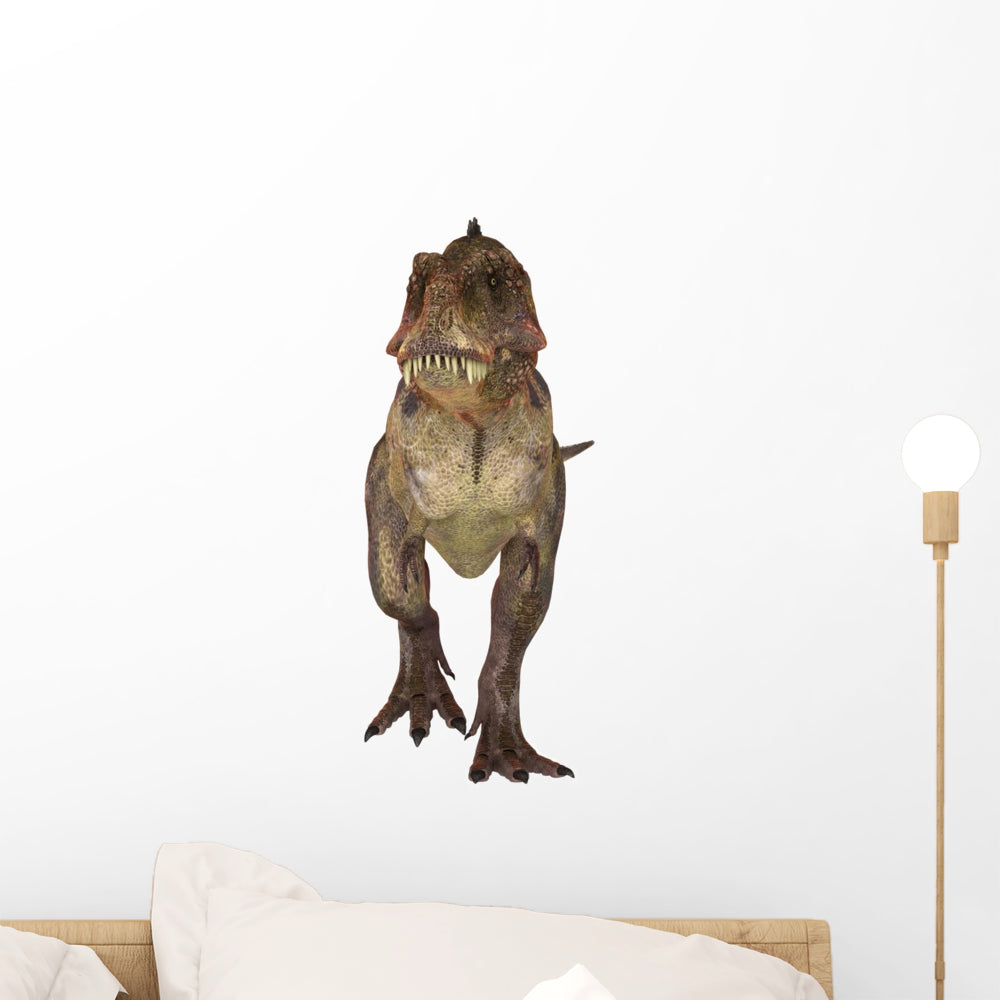 T-rex with Bloody Face Walking Towards Camera Wall Decal - WallMonkeys ...
