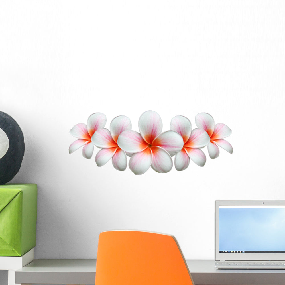 Frangipani Flower Plumeria Bouquet Wall Decal - WallMonkeys.com ...