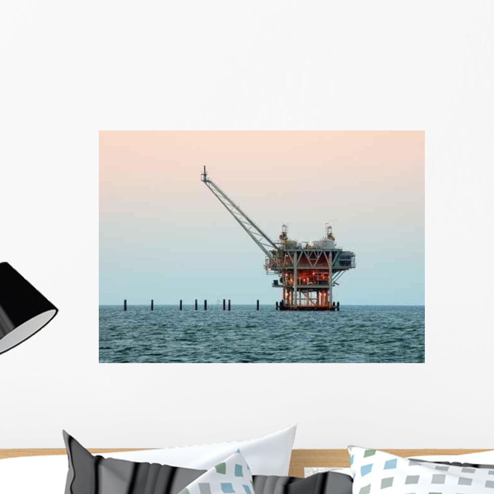 Oil Drilling Rig Offshore Wall Decal - WallMonkeys.com – Wallmonkeys