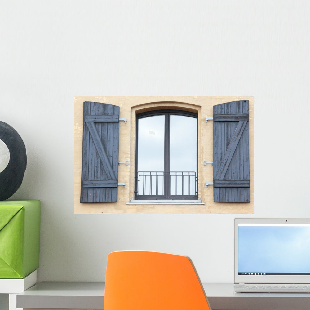 Stucco Window Wall Decal - WallMonkeys.com – Wallmonkeys