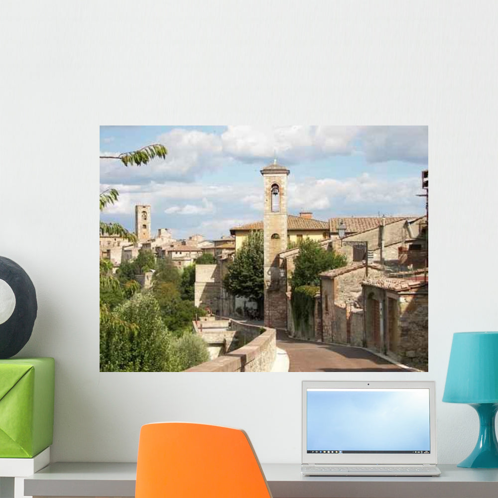 Tuscany Village Street Wall Decal - WallMonkeys.com – Wallmonkeys