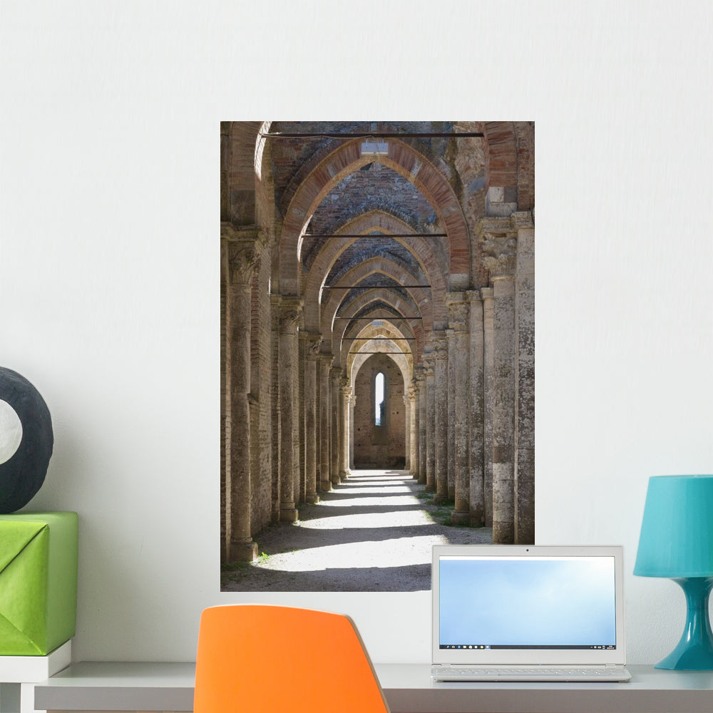 Abbey San Galgano Tuscany Wall Decal - WallMonkeys.com – Wallmonkeys