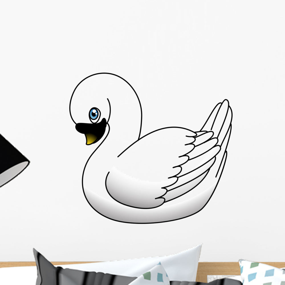 Swan Wall Decal - WallMonkeys.com – Wallmonkeys