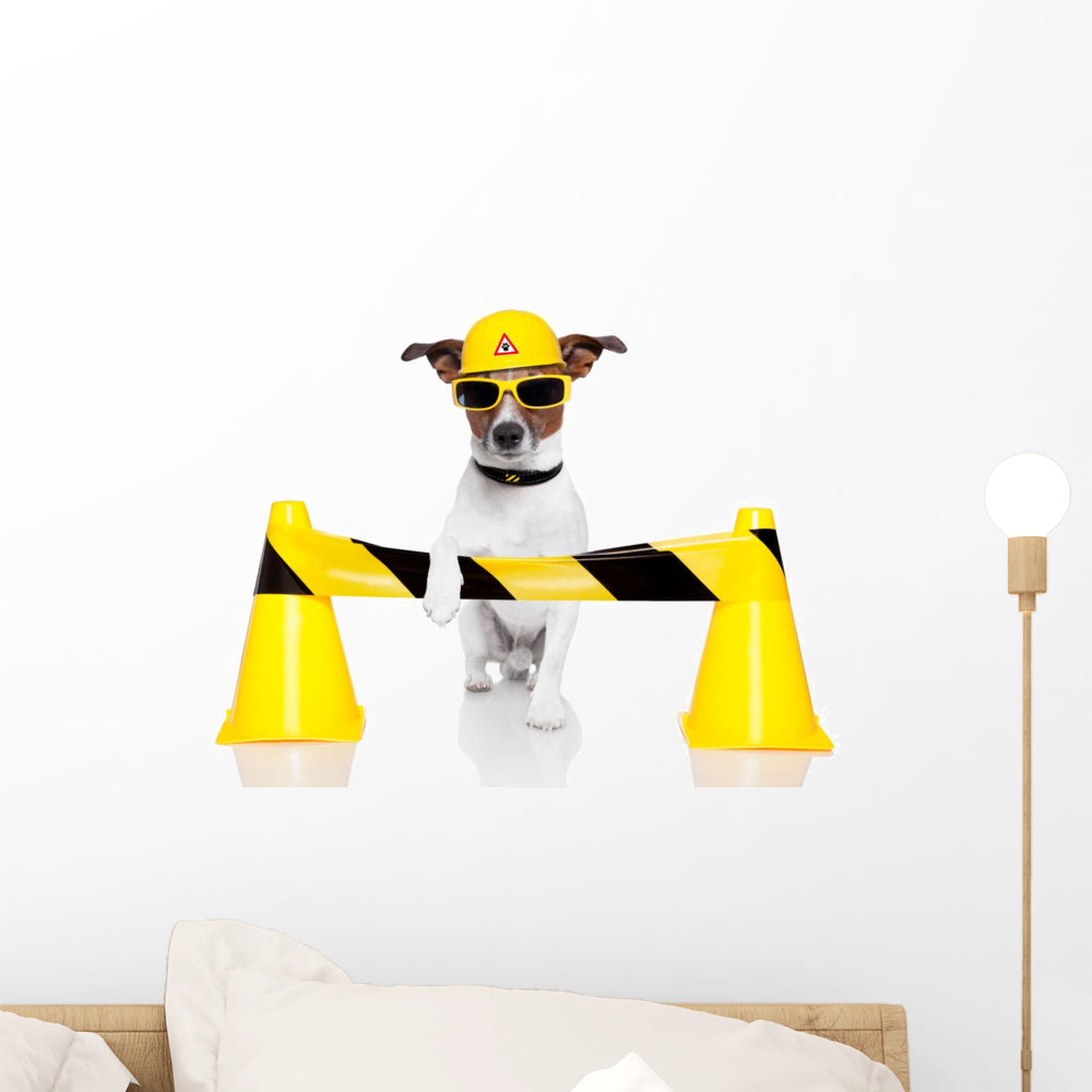 Under Construction Dog – Wallmonkeys