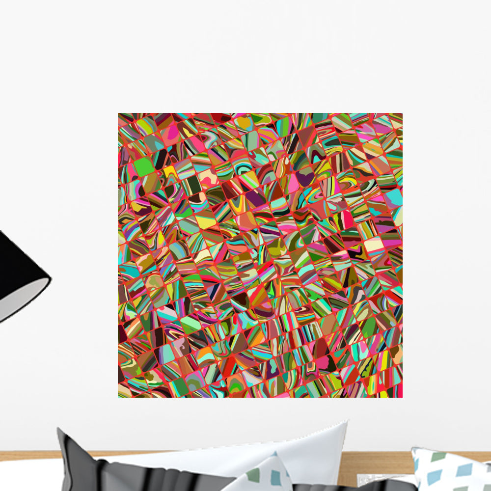 Small Tiles Texture Different Wall Decal - WallMonkeys.com – Wallmonkeys