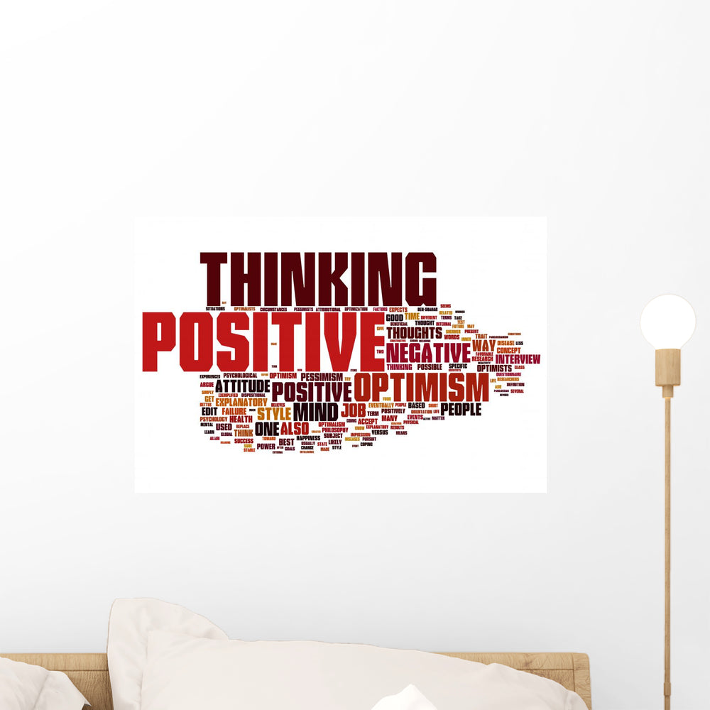 Positive Thinking Wall Decal – Wallmonkeys