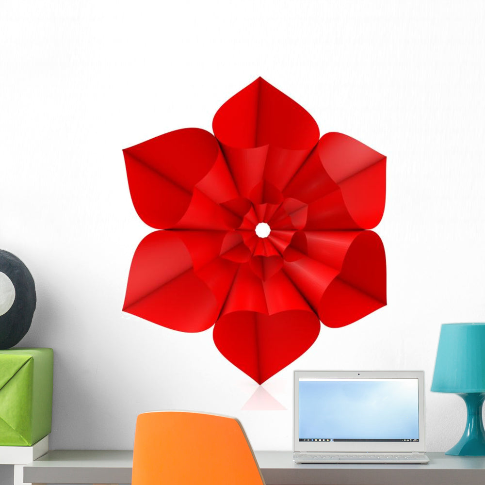Origami Paper Flower Wall Mural – Wallmonkeys